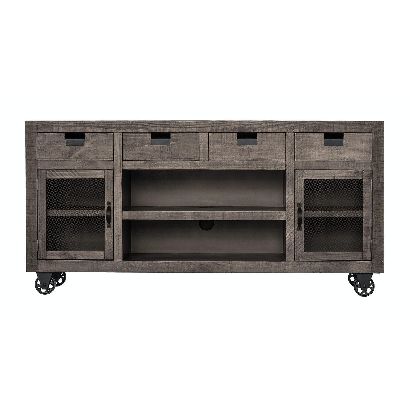 Elements International Industrial MAIN300TV TV Stand - Grey