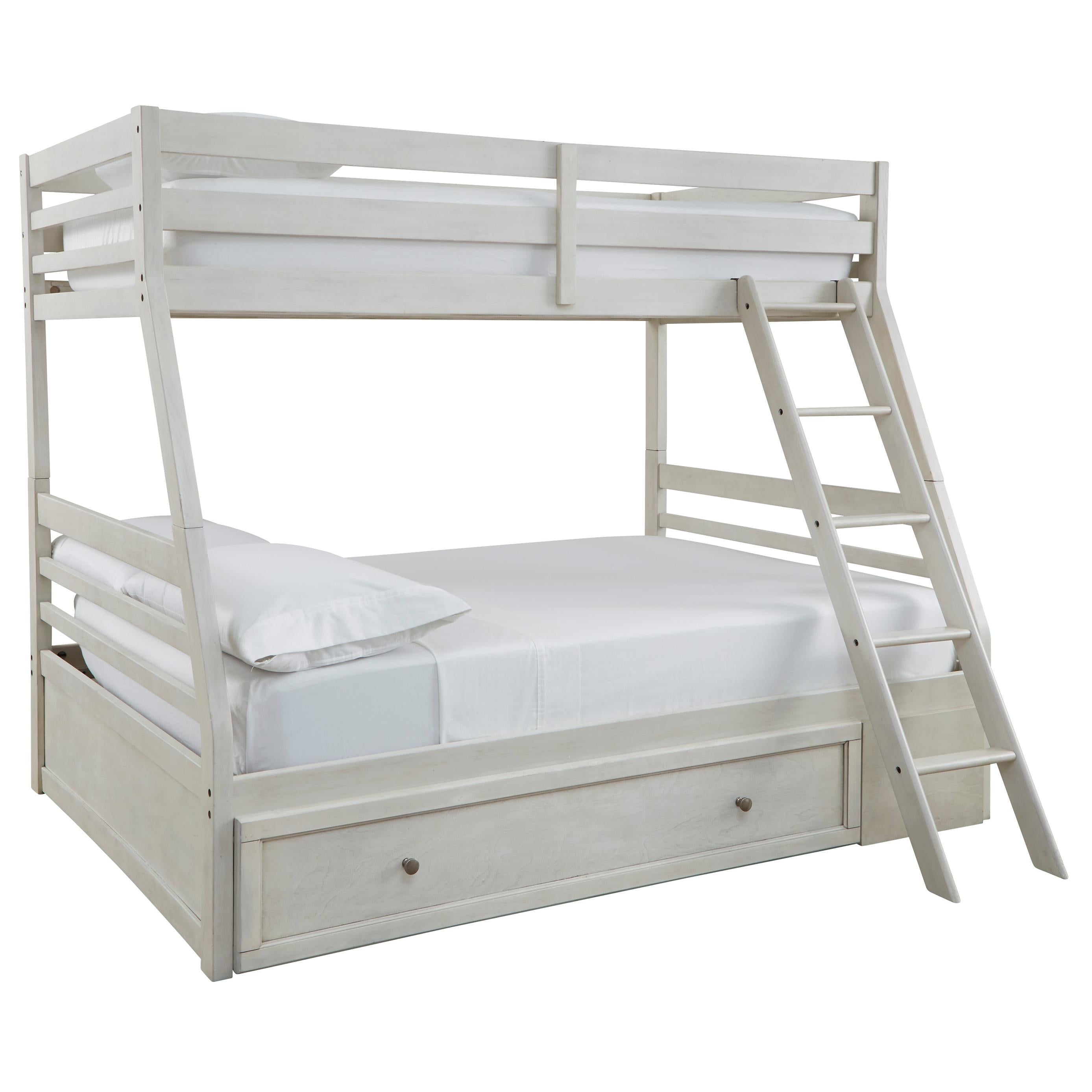 Litera Doble Sobre Cama Queen Con Escaleras Universal Broadmoore,