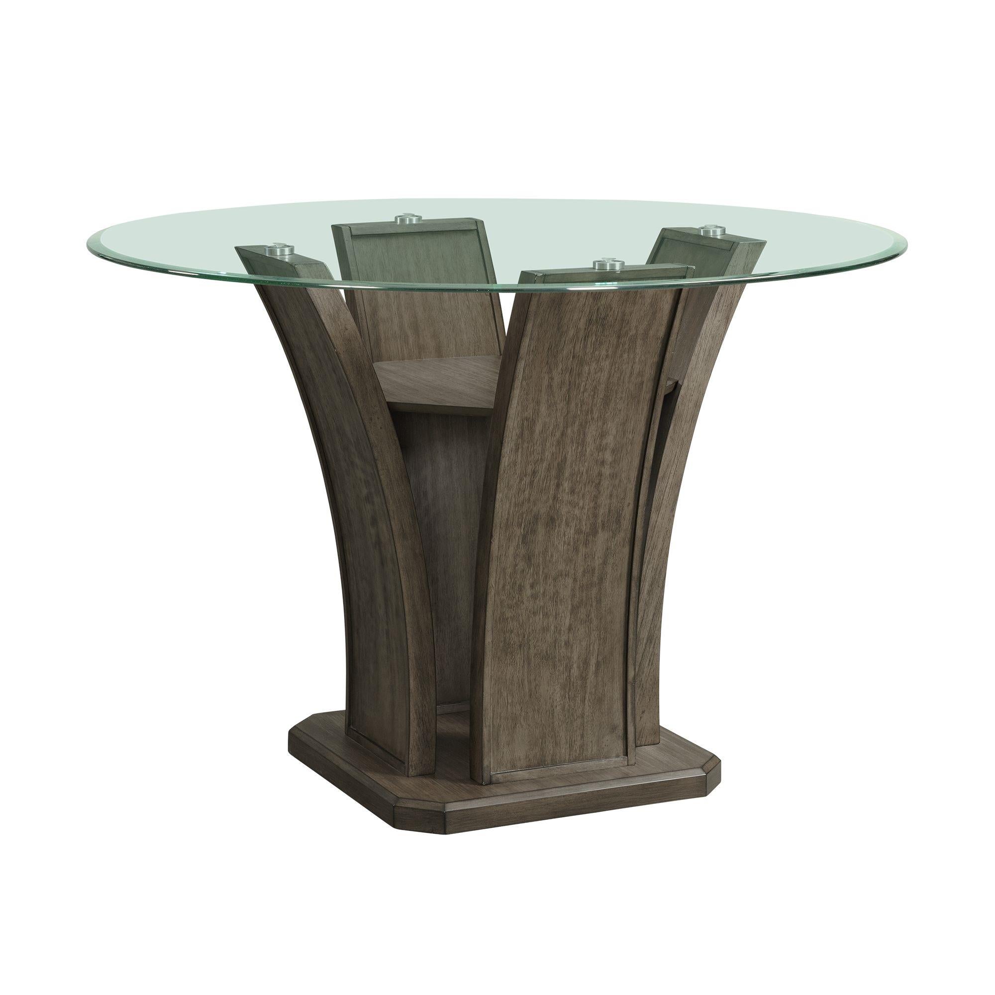 Elements International Dapper DPR300RCDTTB Round Counter Table