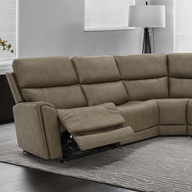 Furniture of America Orpheus FM68100BR-SECT-PM Power Sectional